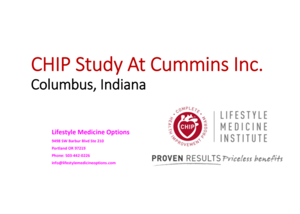 Chip program – Lifestyle Medicine Options